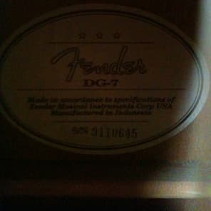 Fender DG-7 Acoustic Guitar | Reverb