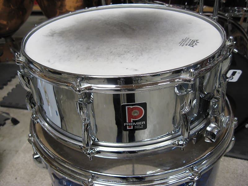 Premier 5X14" Parallel Strainer Snare drum 80's Chrome | Reverb
