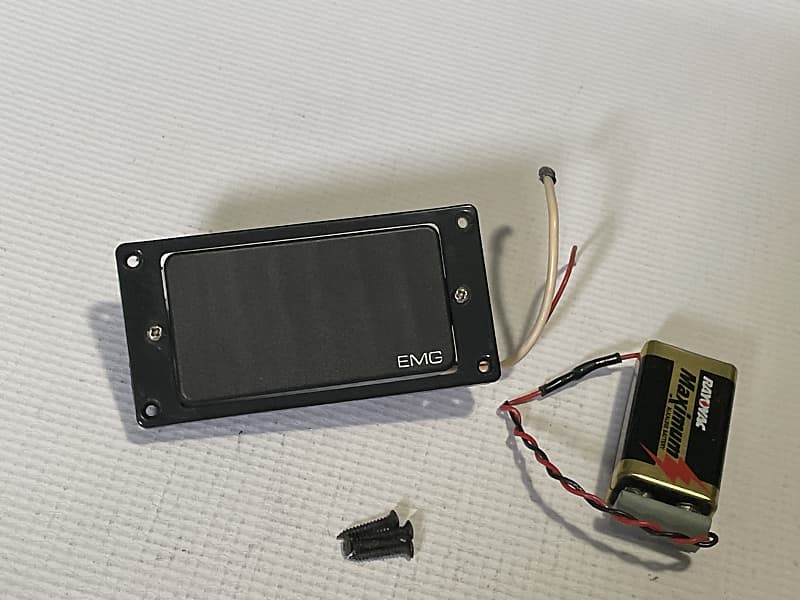 1990's Vintage EMG USA 81 Black Bridge Position Humbucker | Reverb