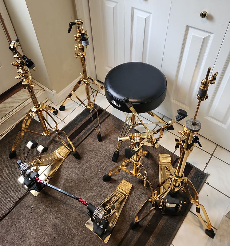 DW 9000 Series Gold Complete Hardware Set Mint *Free | Reverb