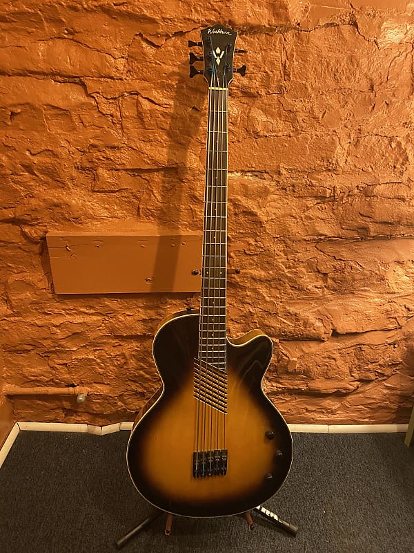 Washburn AB45 VSK - sunburst with Hard shell case | Reverb