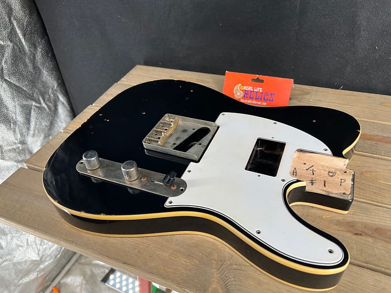 Real Life Relics Tele® Body Double Bound Aged Black Humbucker | Reverb