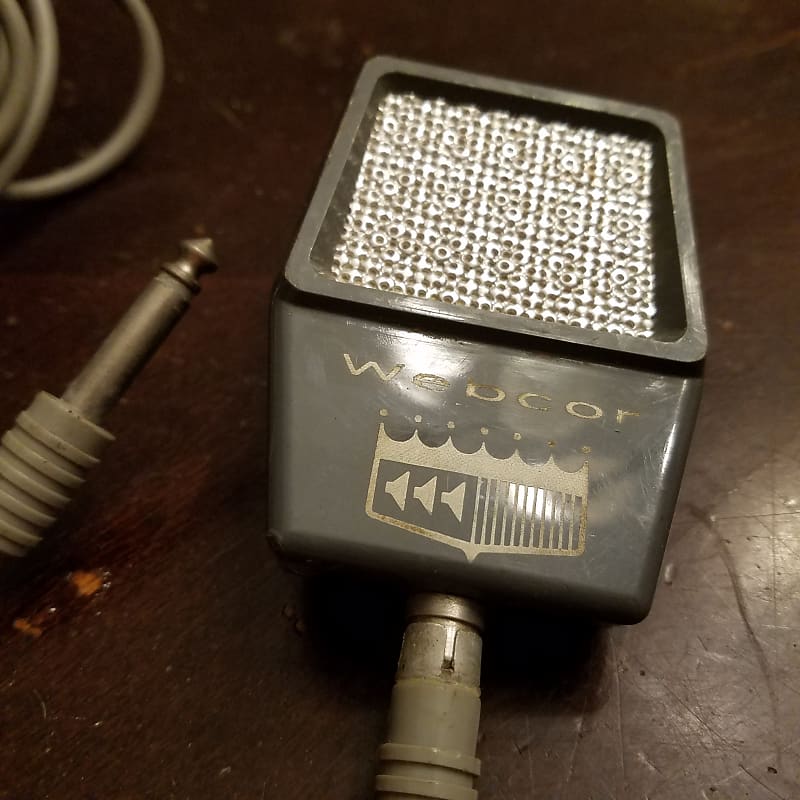 Electro-Voice 912 Crystal Harp Mic Webcor Hi-Z 1960s - Grey & | Reverb