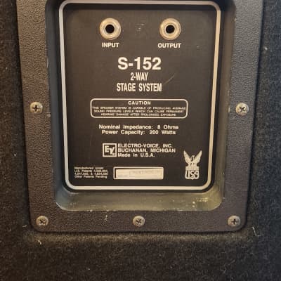 Electro-Voice EV S-152 2-Way Stage System Passive Speaker | Reverb