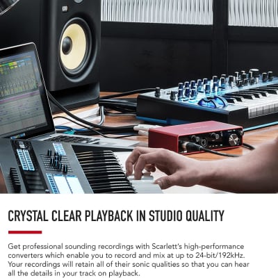 Focusrite Scarlett 2i2 Studio 4th Gen Bundle Portable | Reverb