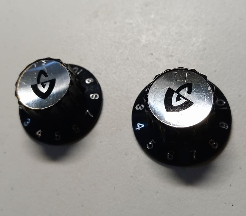 Guild Knobs 70's - Black / Chrome | Reverb