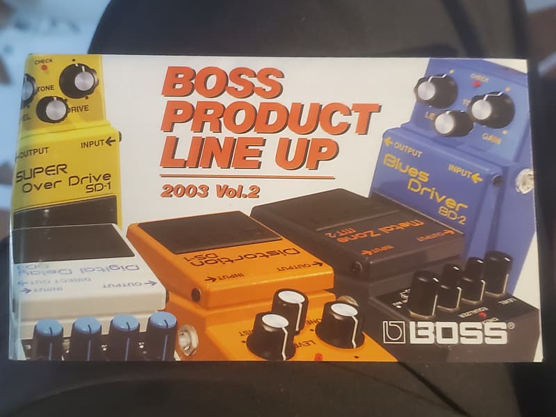 Boss 2003 Product Line Up Pedal Etc Brochure Poster | Reverb