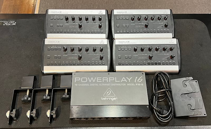 Behringer Powerplay P16M w/ 4 Personal Mixers and P16D | Reverb
