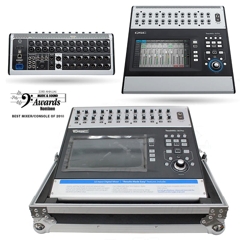 QSC TouchMix-30 Pro 32-Channel Professional Digital Mixer W/ | Reverb