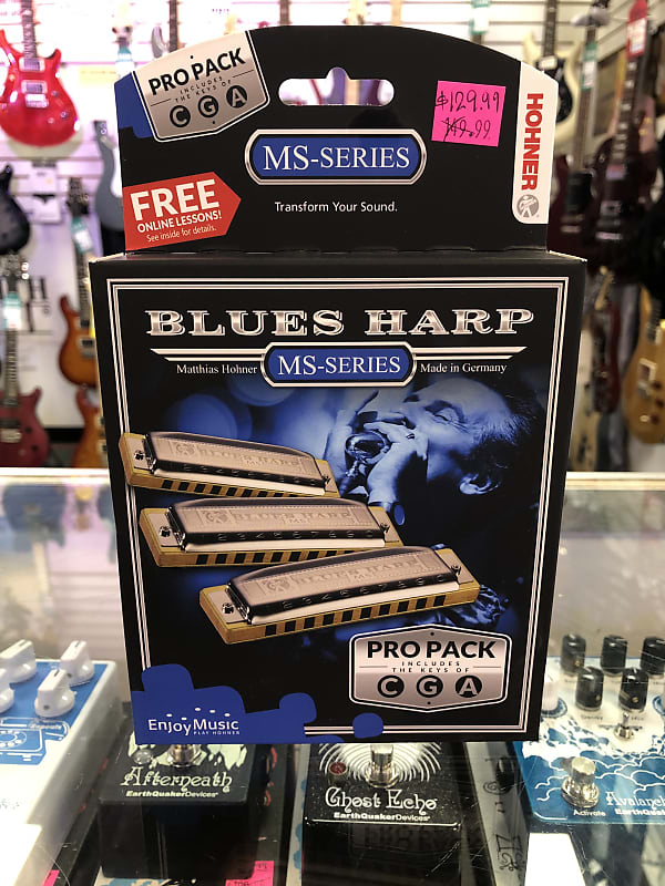Hohner MS Series Pro Pack Harmonicas, Keys of C-G-A | Reverb