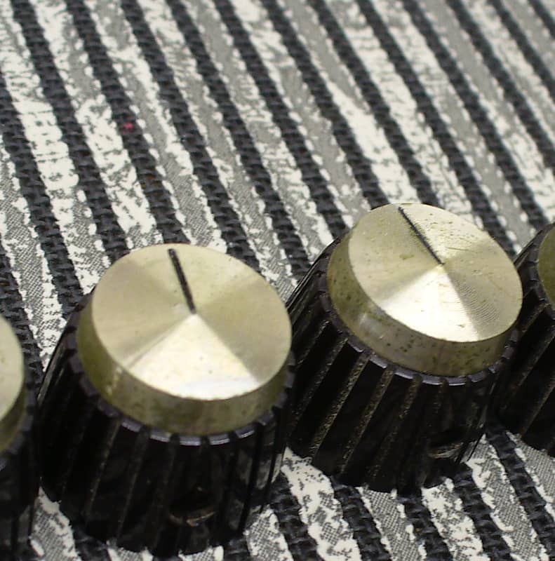 1968 Marshall Amp Knobs (2) total (Made In Germany) JMP Black | Reverb