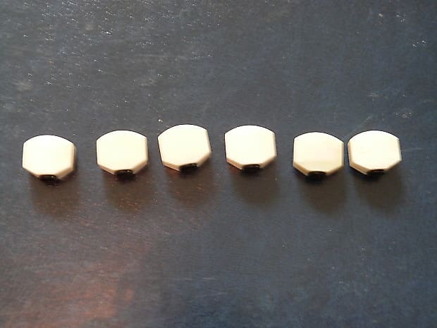 Schaller buffalo bone tuner buttons 6 in line min gears bone | Reverb