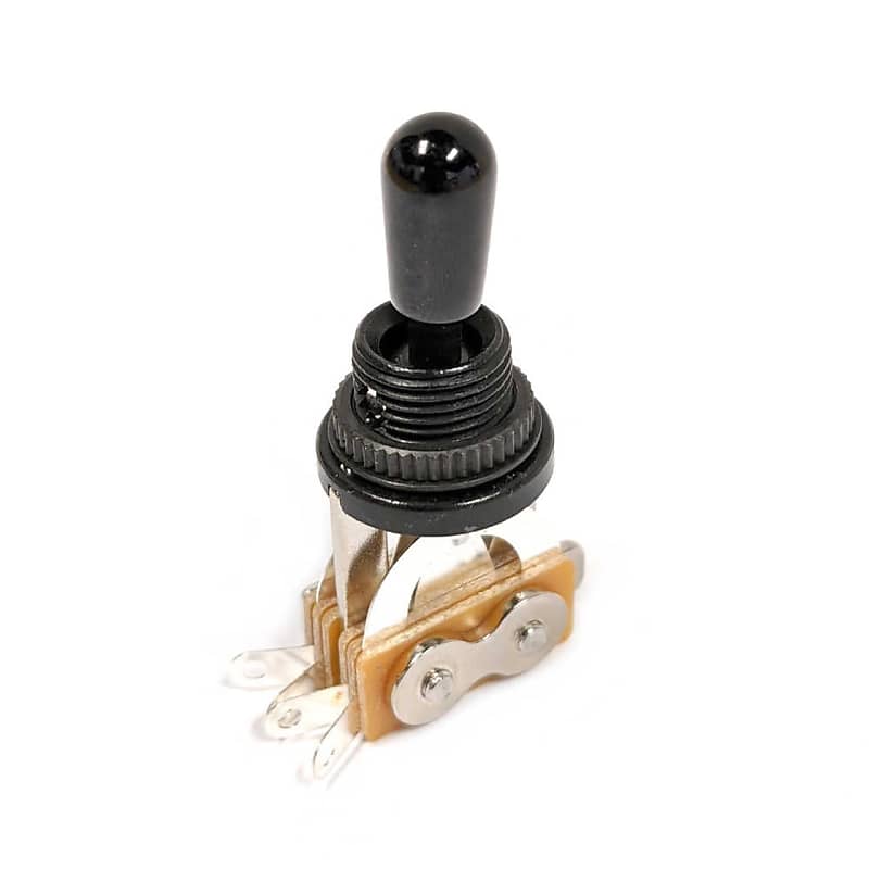 Economy 3-Way Toggle Switch, Black w/Black Metal Tip | Reverb