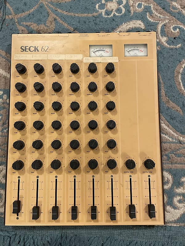 Seck Vintage 62 Mixing Desk Console 6 - Channel Yellow | Reverb