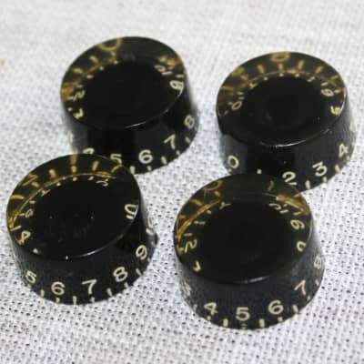 Vintage 1970's Gibson Speed Knobs Black SG Les Paul Custom | Reverb