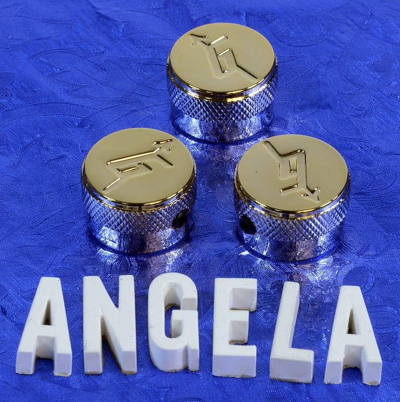 Three Gold G Arrow Control Knobs Generic Replacement For | Reverb