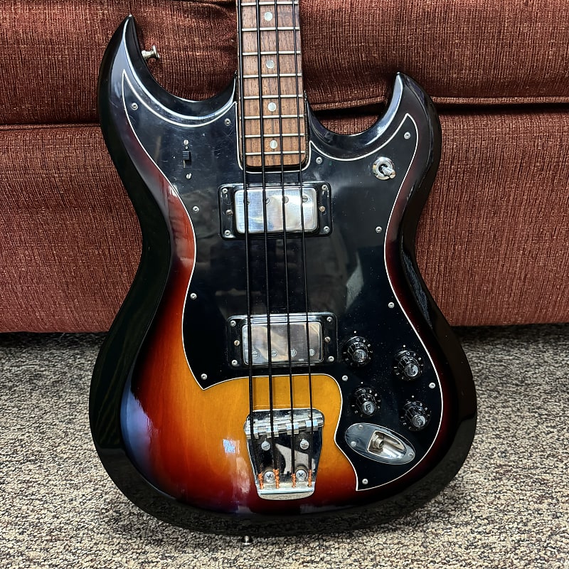 Hagstrom H II B N (F400?) Electric Bass 1970s - Sunburst | Reverb
