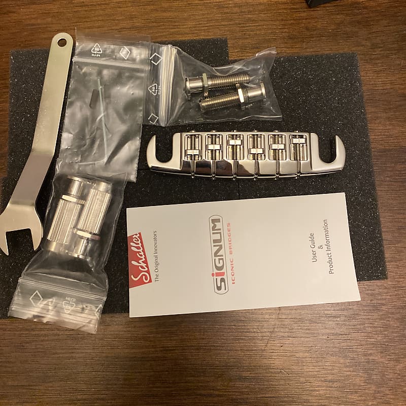 Schaller Signum wraparound bridge 2015 - Nickel | Reverb