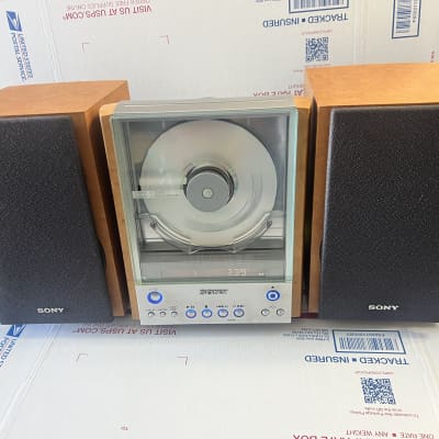 SERVICED Sony CMT-EX1 Vertical Loading CD FM/AM Stereo Mini | Reverb