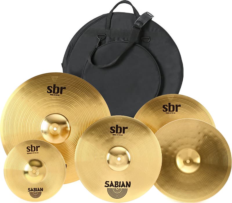 Sabian SBR Promo Set 14" Hats, 16" Crash, 20" Ride, Free 10" | Reverb