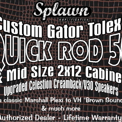 SPLAWN QUICK ROD 50 HEAD & 2x12" CELESTION UPGRADED CAB - | Reverb