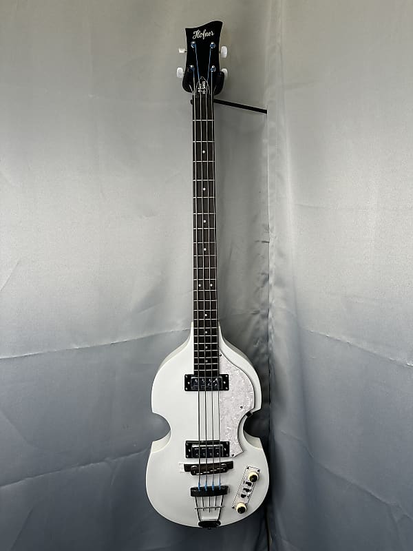 Hofner Ignition Pro Violin Bass - Pearl White with Molded | Reverb