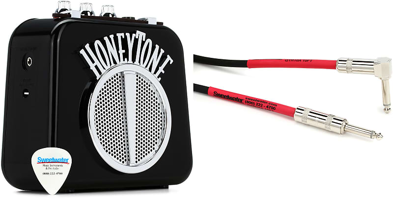 Danelectro Honeytone N-10 Mini Guitar Amp - Black Bundle with | Reverb