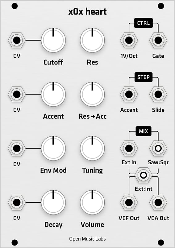 open music labs x0x-heart DIY | pacemaker pcb | Reverb