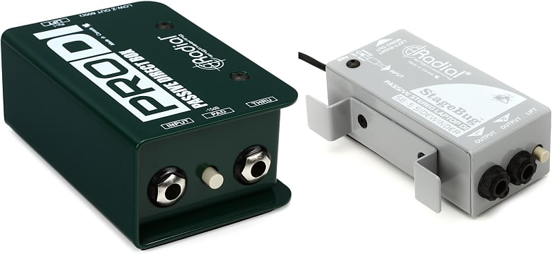 Radial ProDI 1-channel Passive Instrument Direct Box Bundle | Reverb