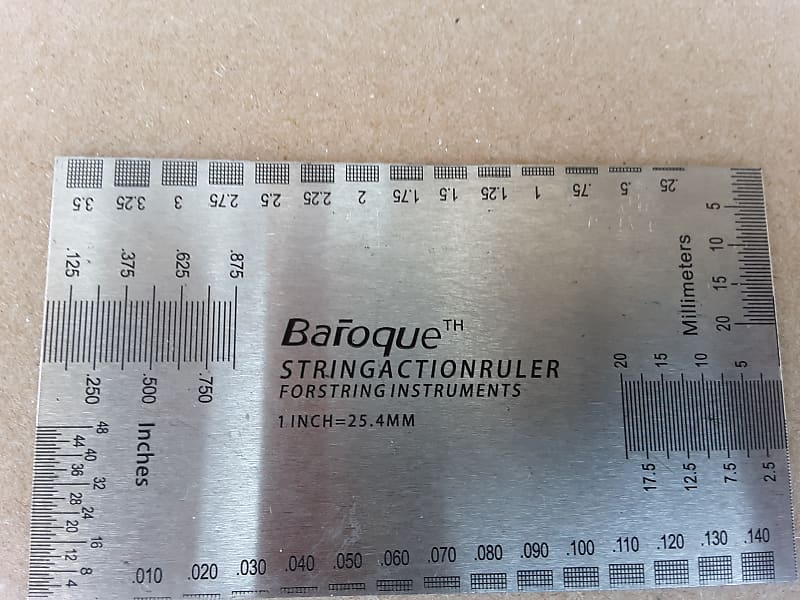 Baroque String Action Ruler 2010s Silver | Reverb