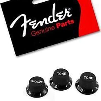 Genuine Fender Aged Stratocaster Volume Tone Knobs, Tips and | Reverb