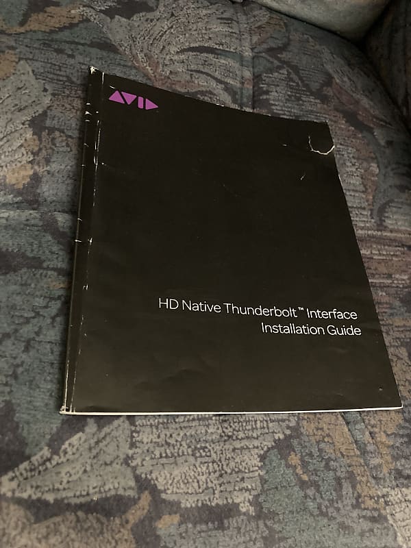 AVID HD Native Thunderbolt Original Owners Manual / User | Reverb UK