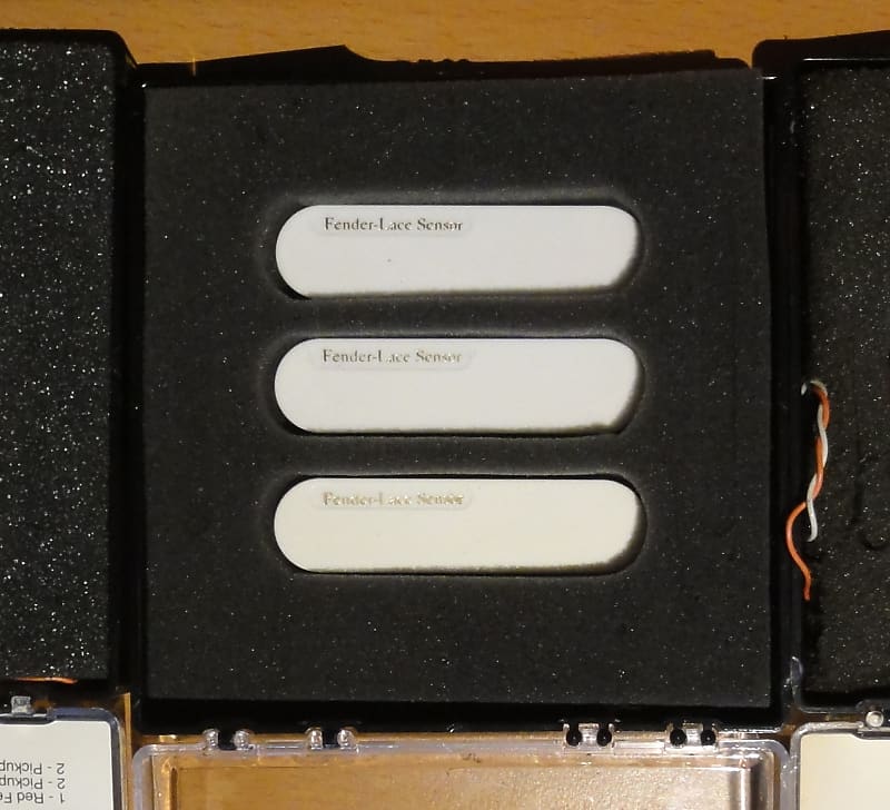 Fender Lace Sensor Gold Pickup Set 1990s Parchment | Reverb