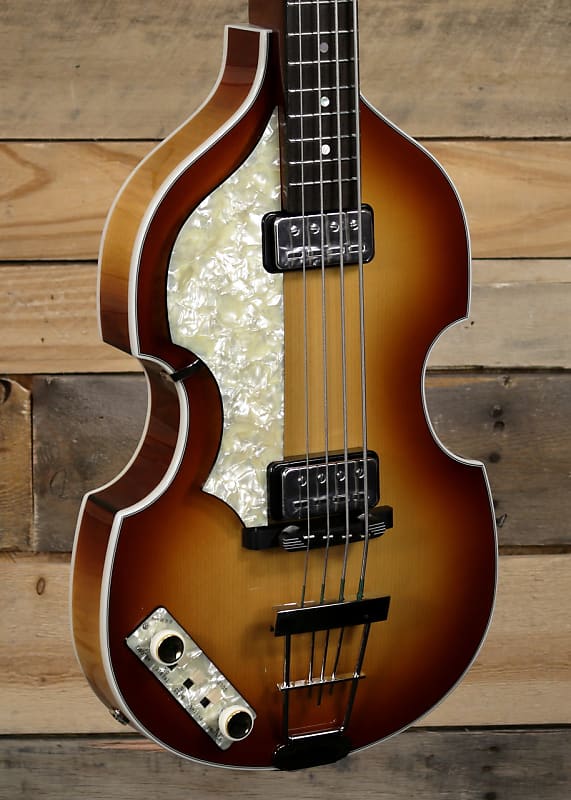 Hofner Artist Series Left-Handed Violin Bass Sunburst w/ Case | Reverb