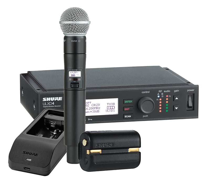 Mint Shure ULXD Handheld Wireless Kit with 1 SM58 Mic, H50 | Reverb