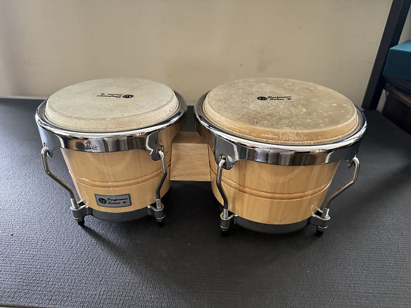 L.P. Performer Series Bongos With Chrome Hardware - Natural | Reverb