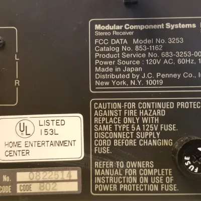 MCS 3253 STEREO RECEIVER Woodgrain | Reverb