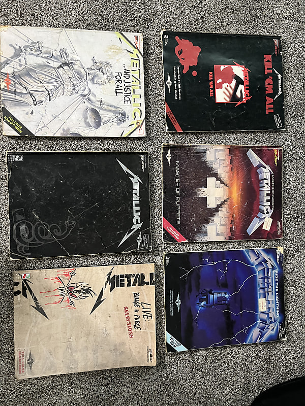 Guitar Tab 6 Metallica Guitar Tab Books Lot | Reverb