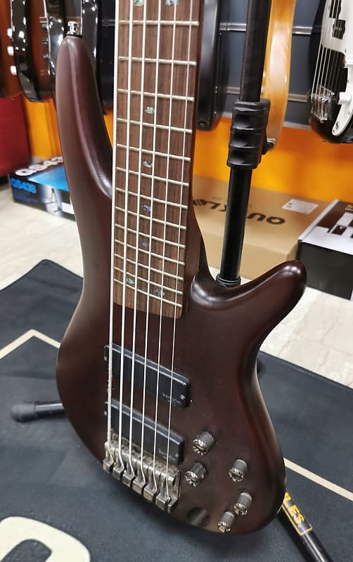 Ibanez SR506 Brown Mahogany 6-string electric bass guitar | Reverb
