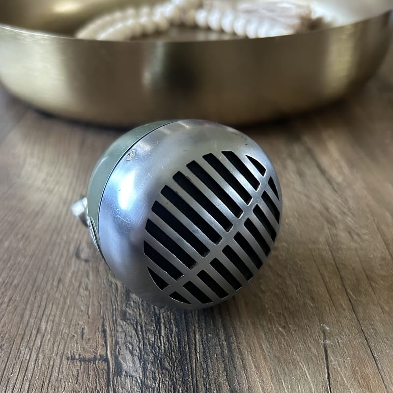 Vintage Shure 520 Green Bullet w/ 1949 99A86 Black Label CR | Reverb