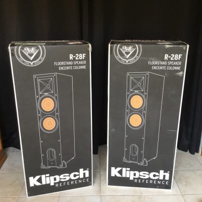 Klipsch R-28F Floorstand Speakers Ebony Mint/New Condition | Reverb