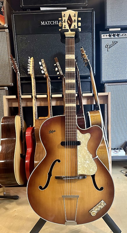 Hofner President Early 1950's - Amber Burst | Reverb
