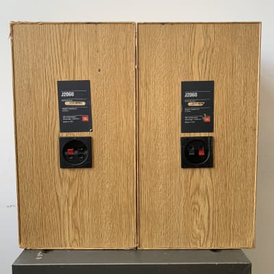 JBL J2060 2 Way Bookshelf Speakers 1990s Wood Grain Natural | Reverb