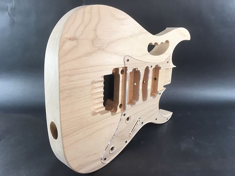 Unfinished 6 string, Jem style Alder guitar body, rear route, | Reverb