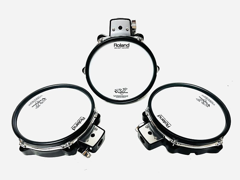 Set of 3 Roland PDX-100 10” Mesh Snare Tom Pad PDX100 | Reverb