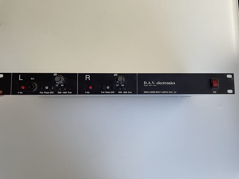 DAV Electronics Broadhurst Gardens No 1U Mic Preamp | Reverb