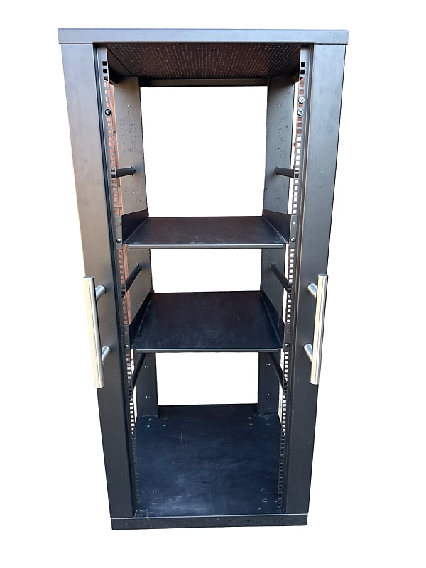 Home Audio Equipment Rack 57" x 25.5" x 24.5" With Casters | Reverb