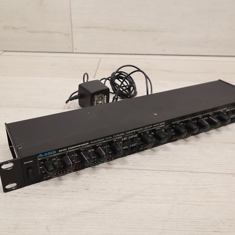 Alesis 3630 Rackmount Dual Channel Compressor w/ PSU | Reverb