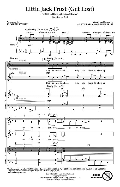 Little Jack Frost Get Lost Ssa Al Stillman | Reverb