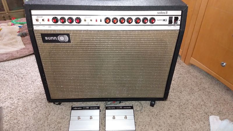 Sunn Solos II Solid State Early 1970's 212 Guitar Amp Combo | Reverb